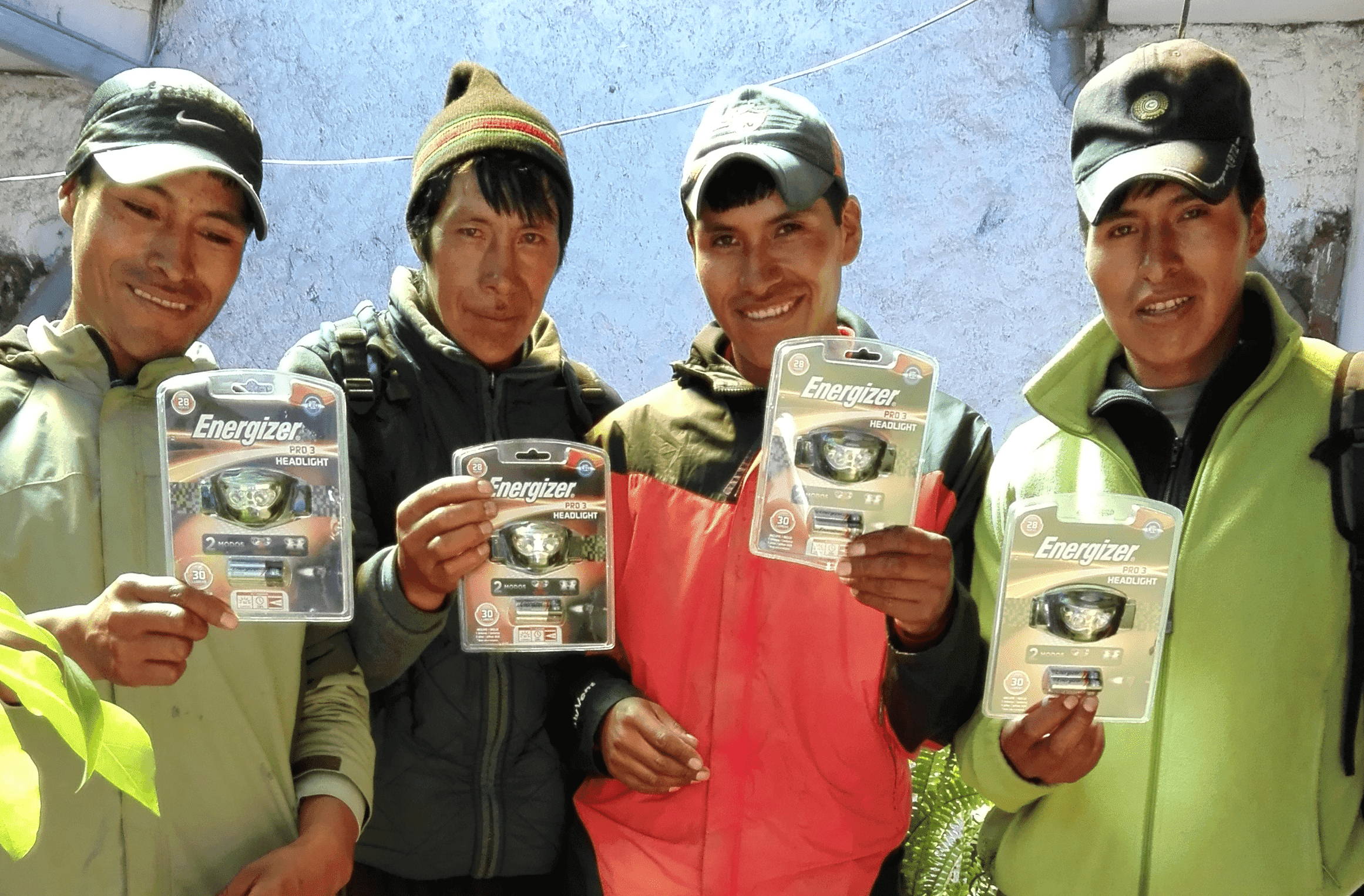 Apus Peru Porters Gifted With New Headlamps - Apus Peru Adventure ...